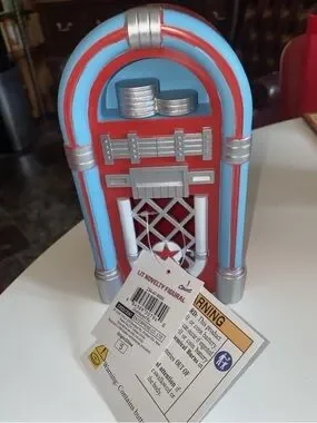 lit novelyty figural | Accents | Red Retro Jukebox And Diner Playset ...